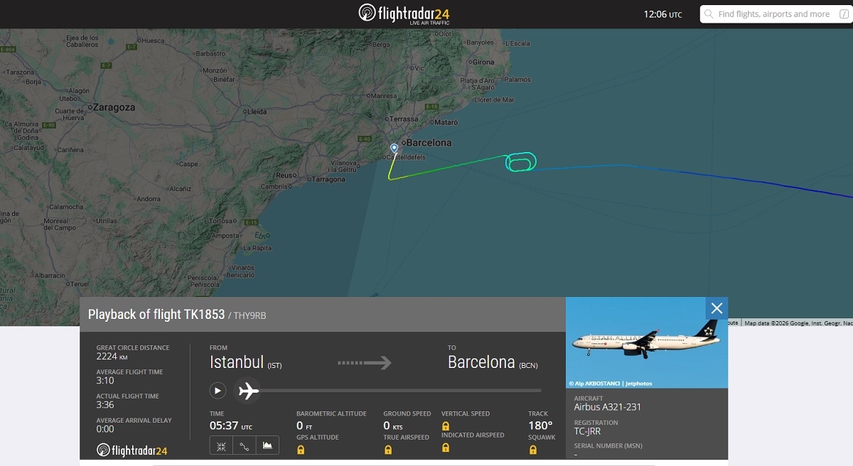 Avión de Turkish Airlines es escoltado por cazas hasta el aeropuerto de ...