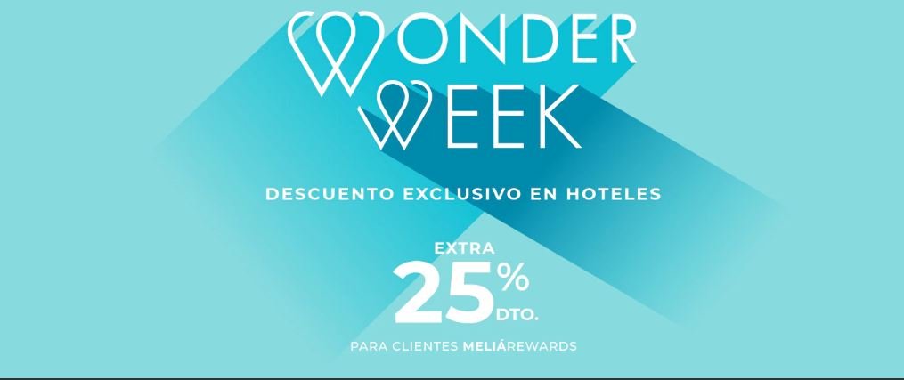 Meliá impulsa las ventas a través con la ‘Wonder Week’